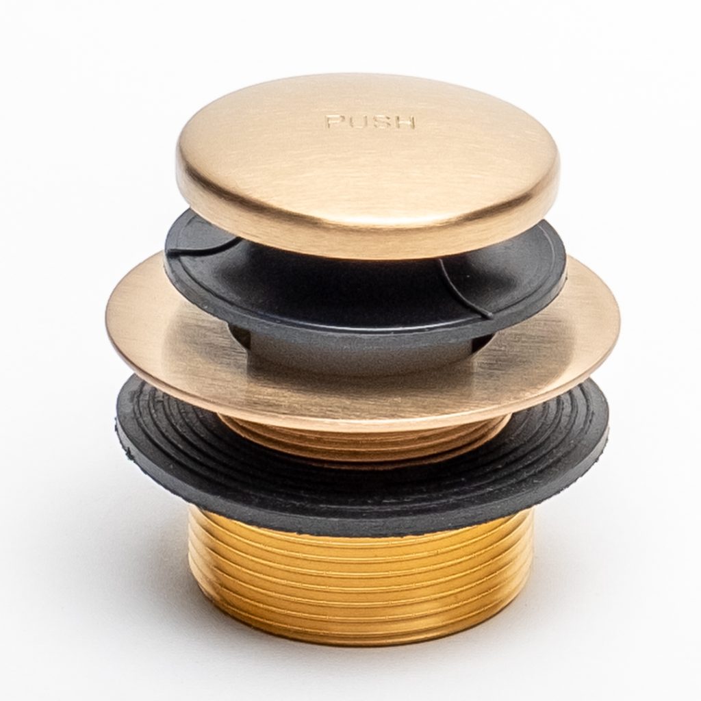 1-1/4 INCH FINE THREAD TOE OPERATED BATHTUB DRAIN PLUG AND 2-HOLE ...