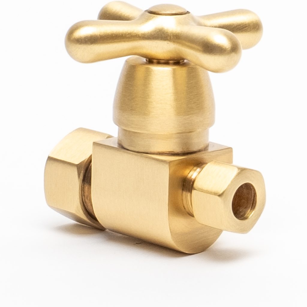 1/2 INCH NOM. COMPRESSION X 3/8 INCH O.D. COMPRESSION 1/4-TURN STRAIGHT ...