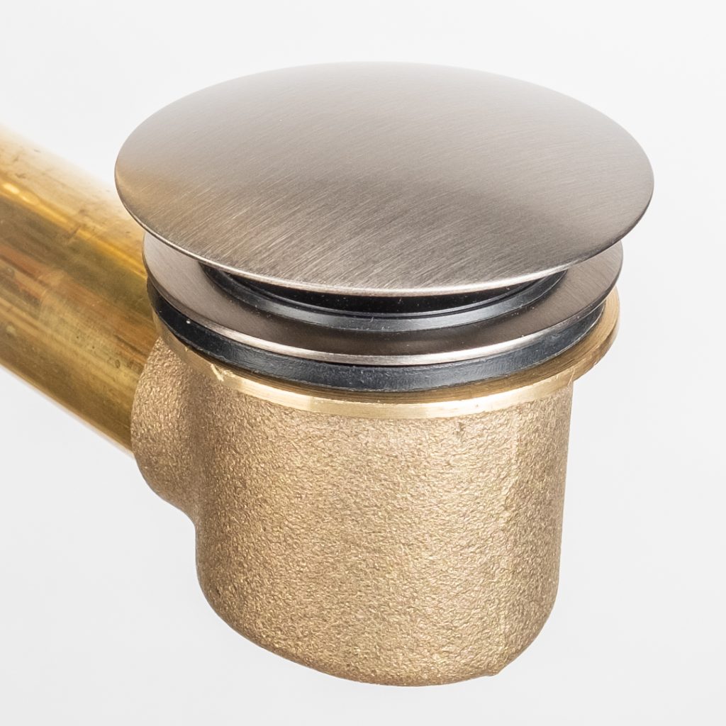 TOE OPERATED BATHTUB WASTE AND OVERFLOW DRAIN WITH 1-HOLE FACEPLATE ...
