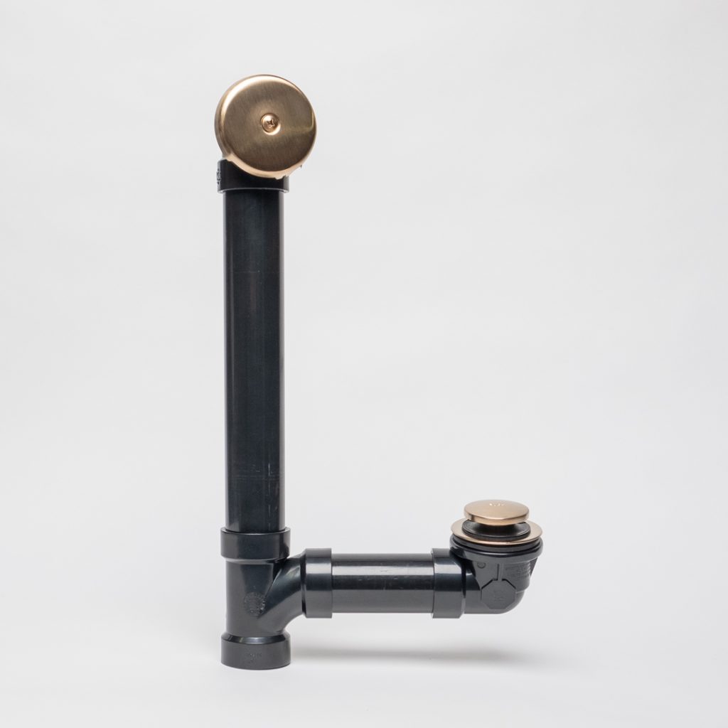 SCH. 40 ABS TOE OPERATED WASTE AND OVERFLOW WITH 1-HOLE FACEPLATE ...