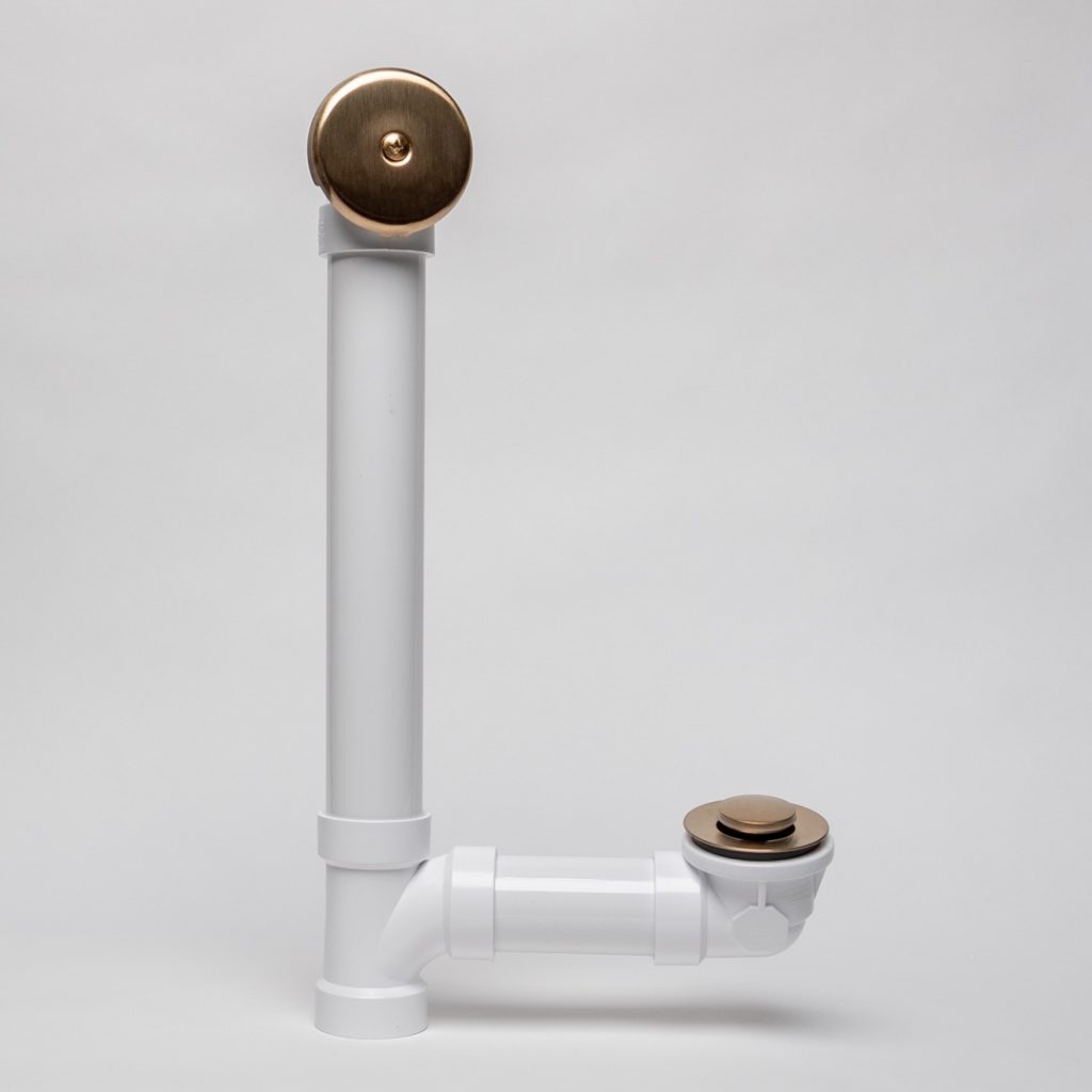 SCH. 40 PVC TOE OPERATED WASTE AND OVERFLOW WITH 1-HOLE FACEPLATE ...