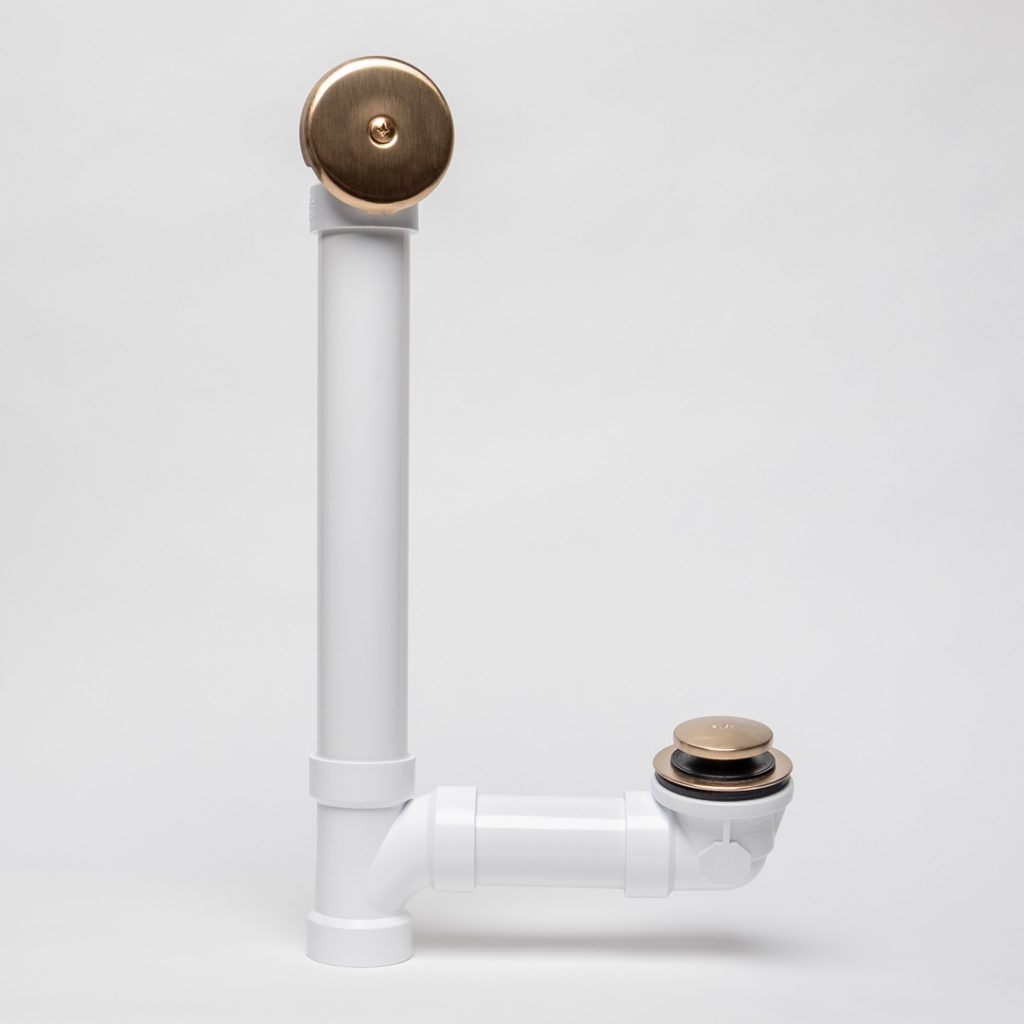 SCH. 40 PVC TOE OPERATED WASTE AND OVERFLOW WITH 1-HOLE FACEPLATE ...