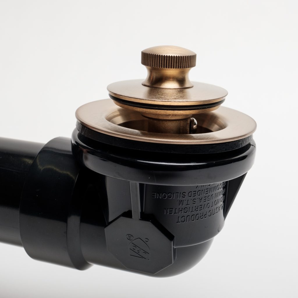 SCH. 40 ABS LIFT & TURN WASTE AND OVERFLOW WITH 1-HOLE FACEPLATE ...